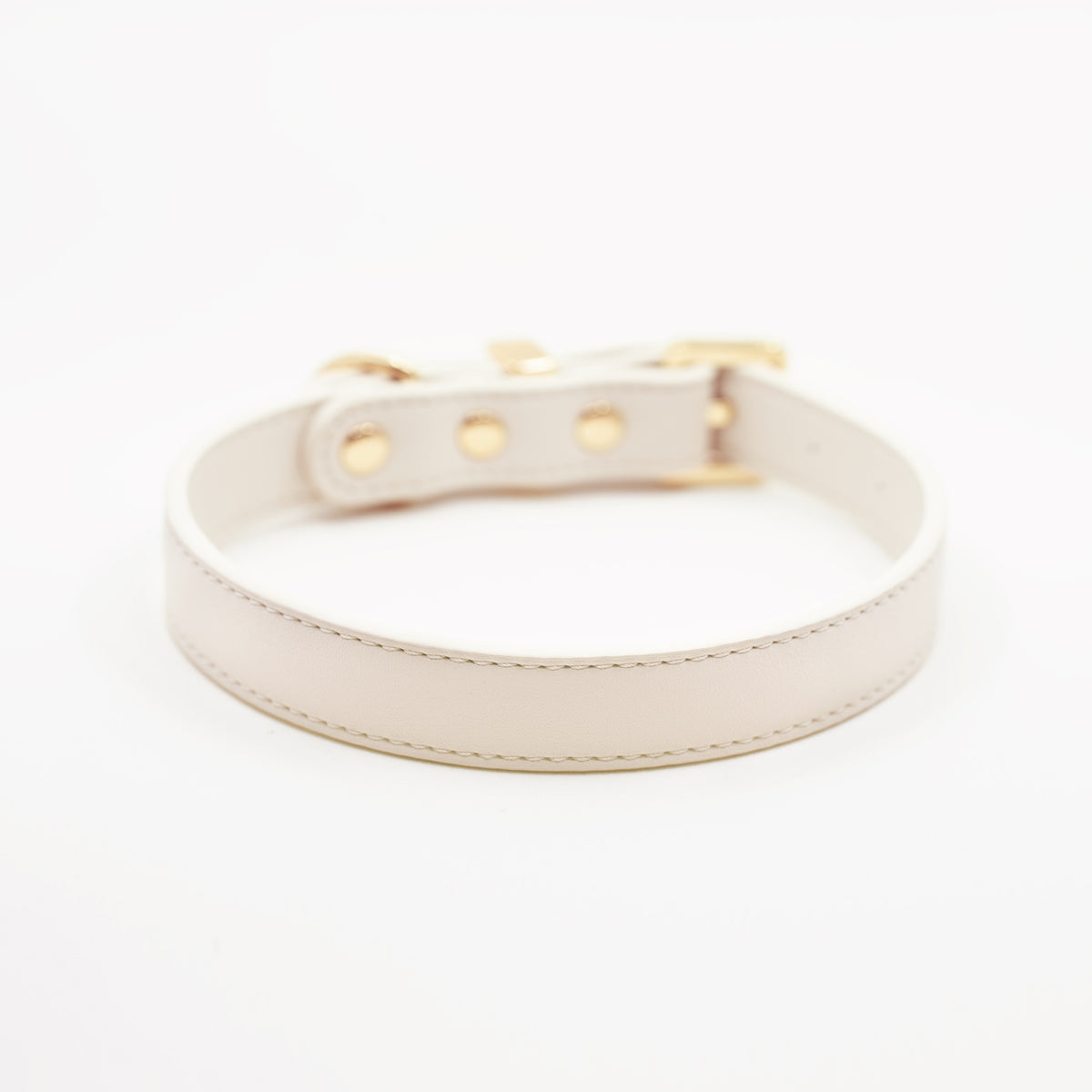 Designer Dog Collar | Cream | PU Leather | Australia – LOVEHOUND