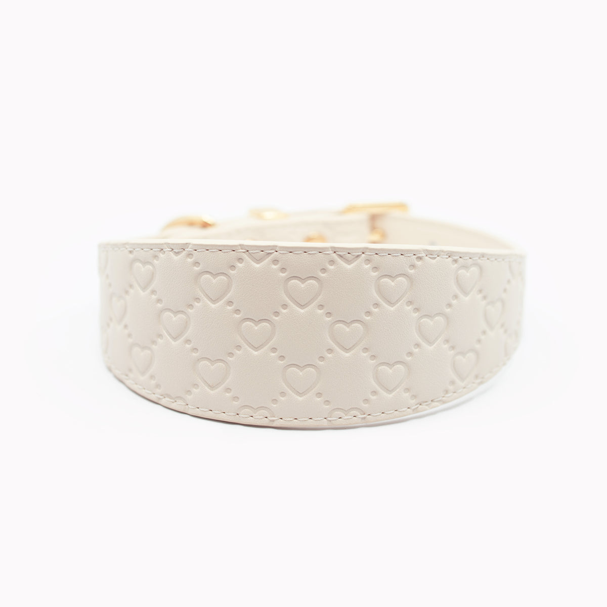 Designer Dog Collar | Cream | PU Leather | Australia – LOVEHOUND